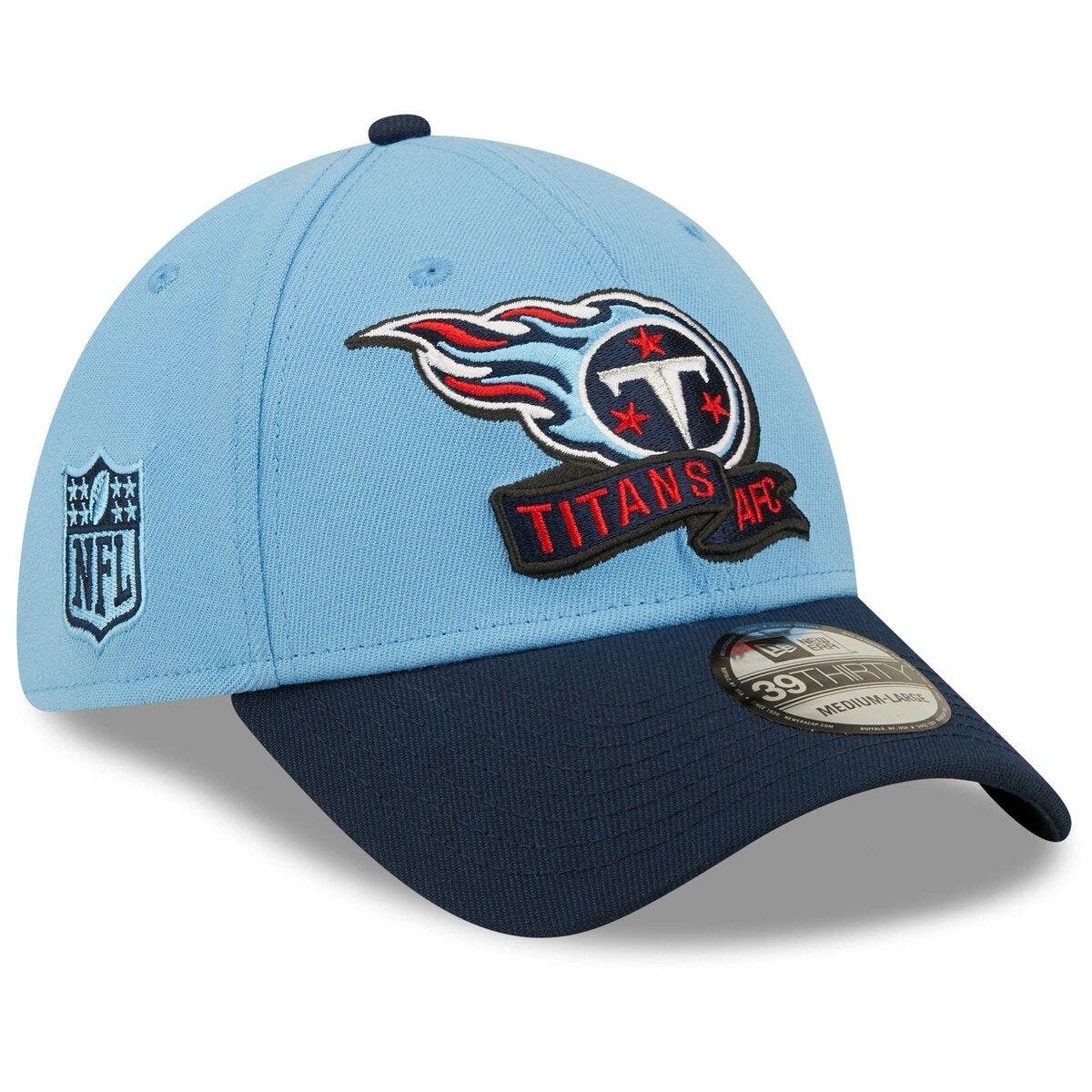 New Era Men's New Era Light Blue/Navy Tennessee Titans 2022 Sideline ...