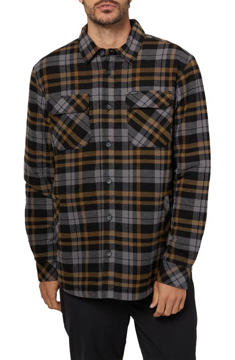 Men's Black Flannel Shirts | Nordstrom