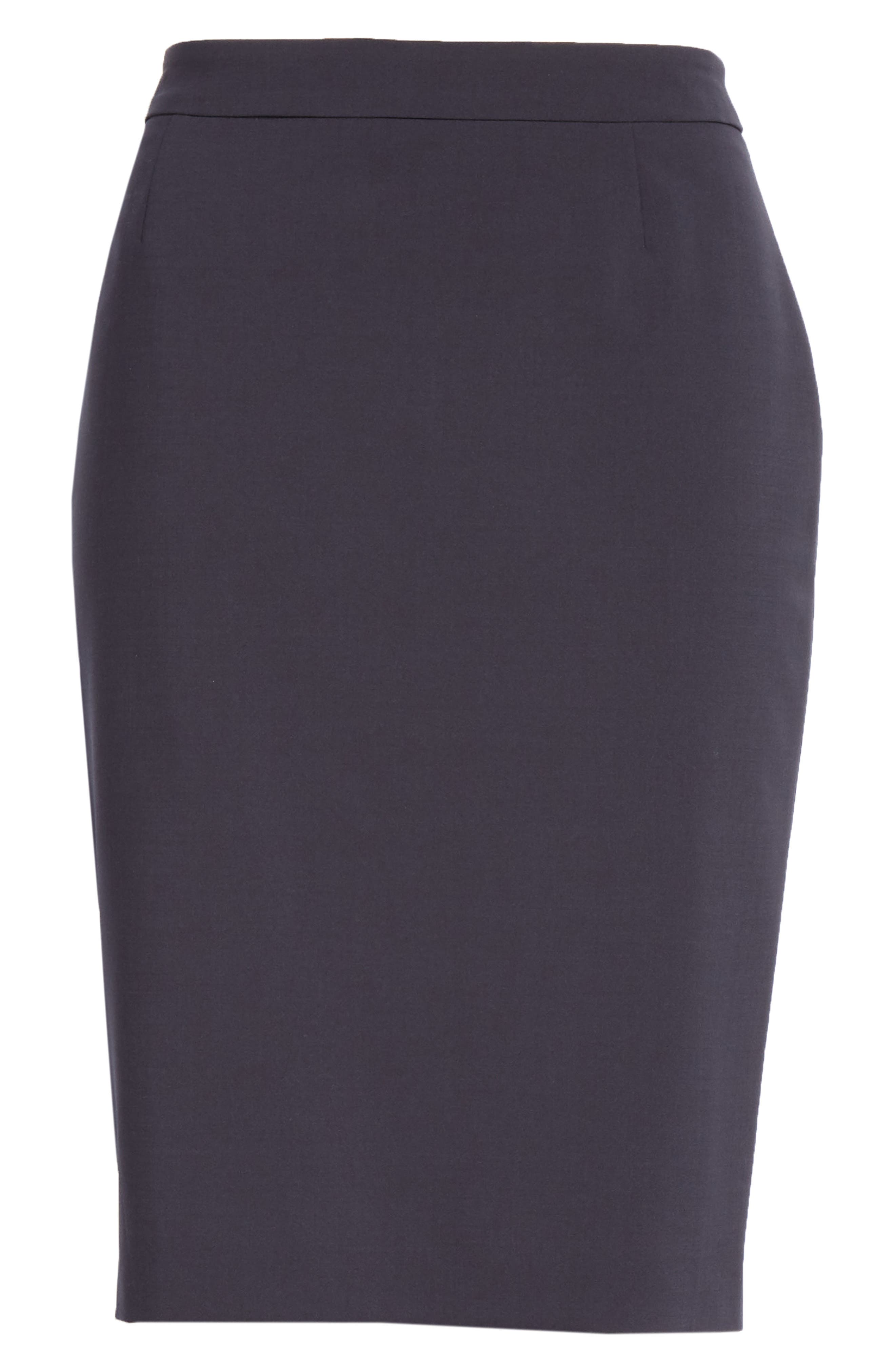 BOSS Vilea Tropical Stretch Wool Pencil Skirt | Nordstromrack