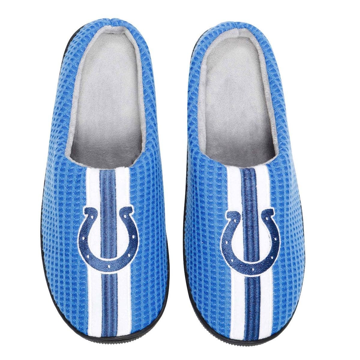 FOCO Men's FOCO Royal Indianapolis Colts Team Stripe Memory Foam Slide ...