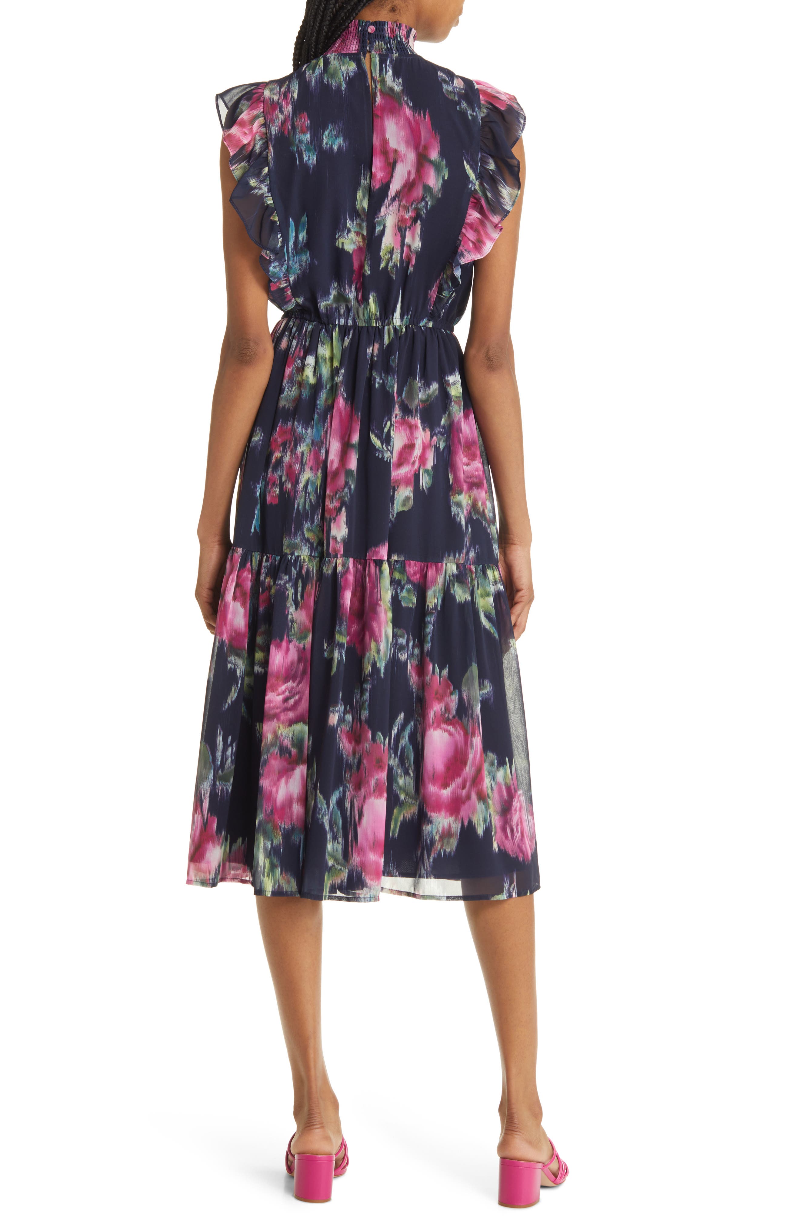 Steve Madden Anna Floral Chiffon Dress | Nordstrom