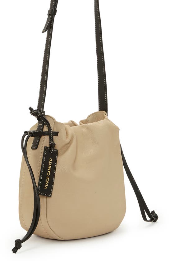 Vince Camuto Fabia Leather Bucket Bag In Bone Multi | ModeSens