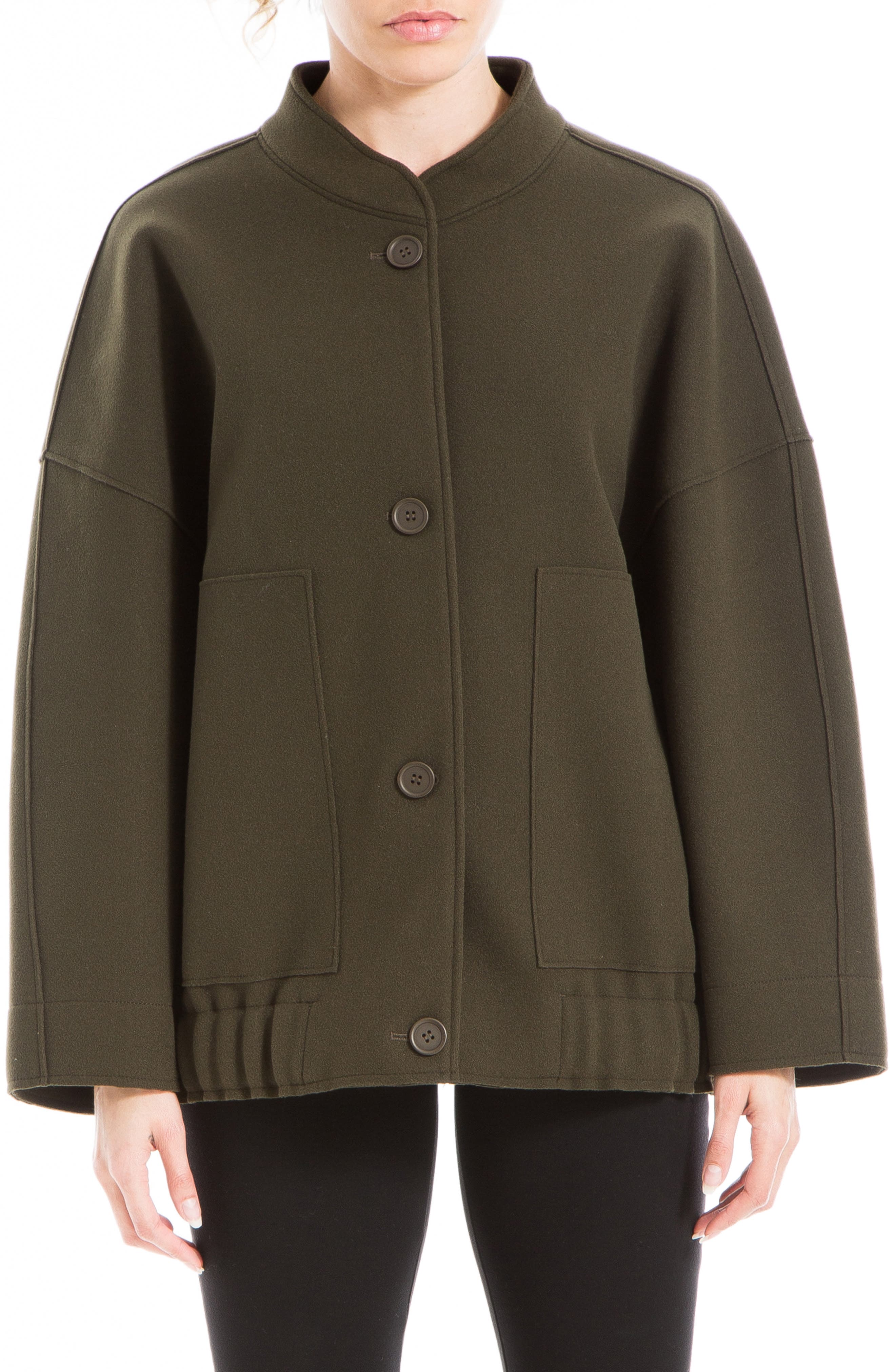 MAX STUDIO Brushed Knit Bomber Jacket | Nordstromrack