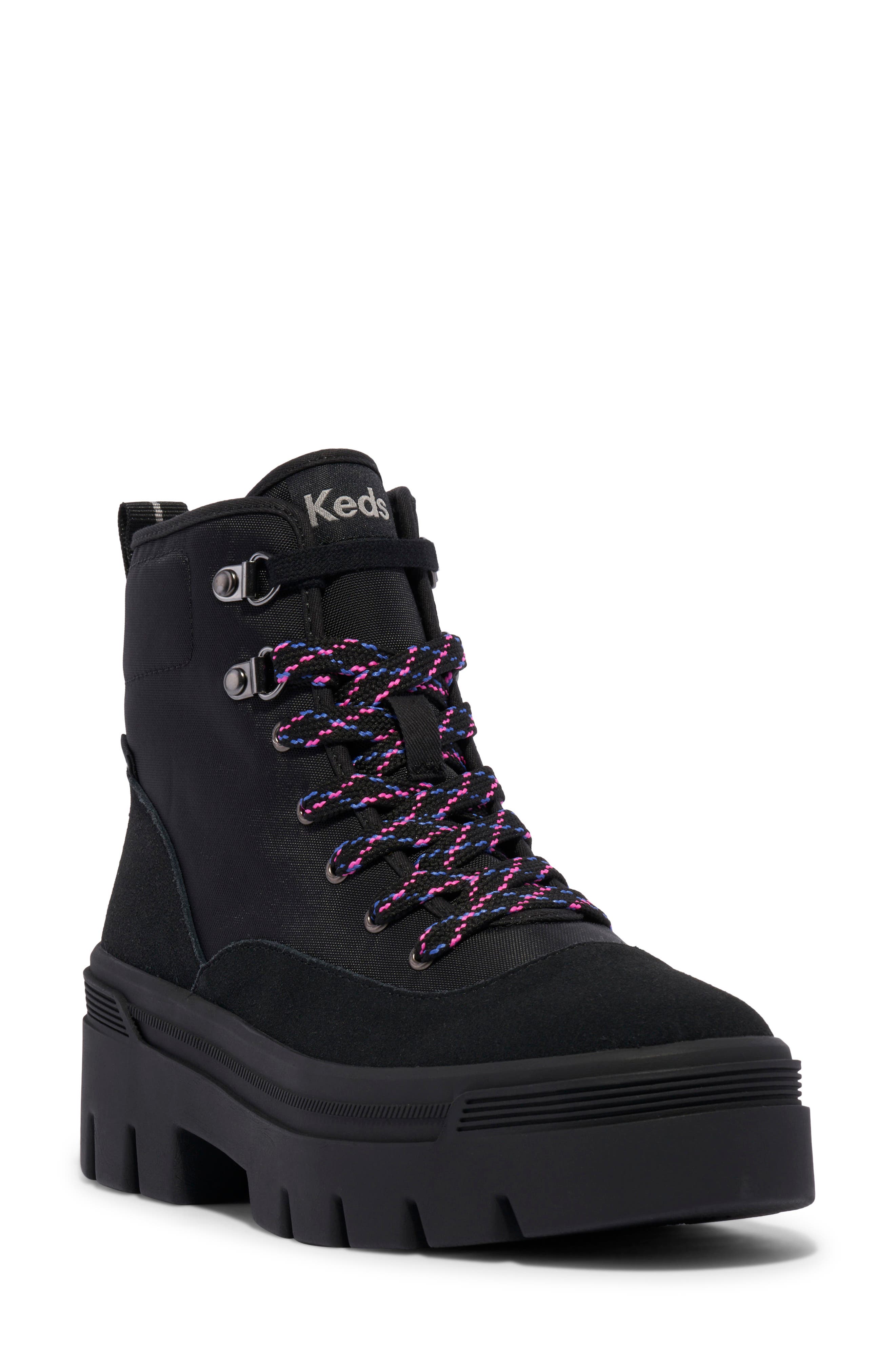 Keds Women's Soho Boots Nylon/suede In Black | ModeSens