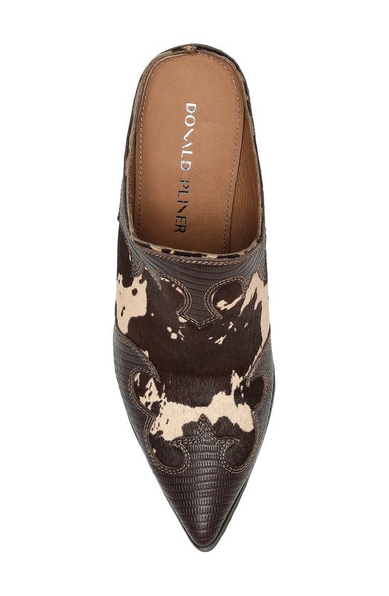 Donald Pliner Nisha Genuine Calf Hair Mule In Dark Brown | ModeSens