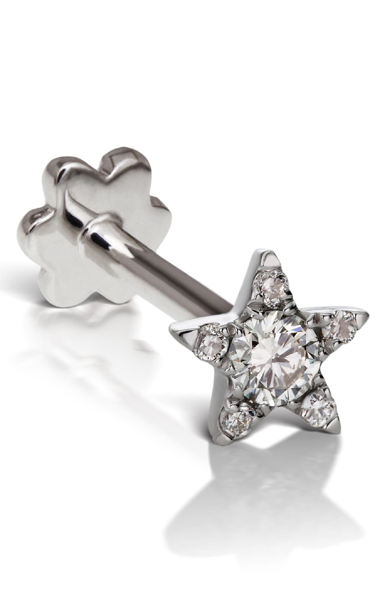 Maria Tash Diamond Star Threaded Stud Earring | Nordstrom