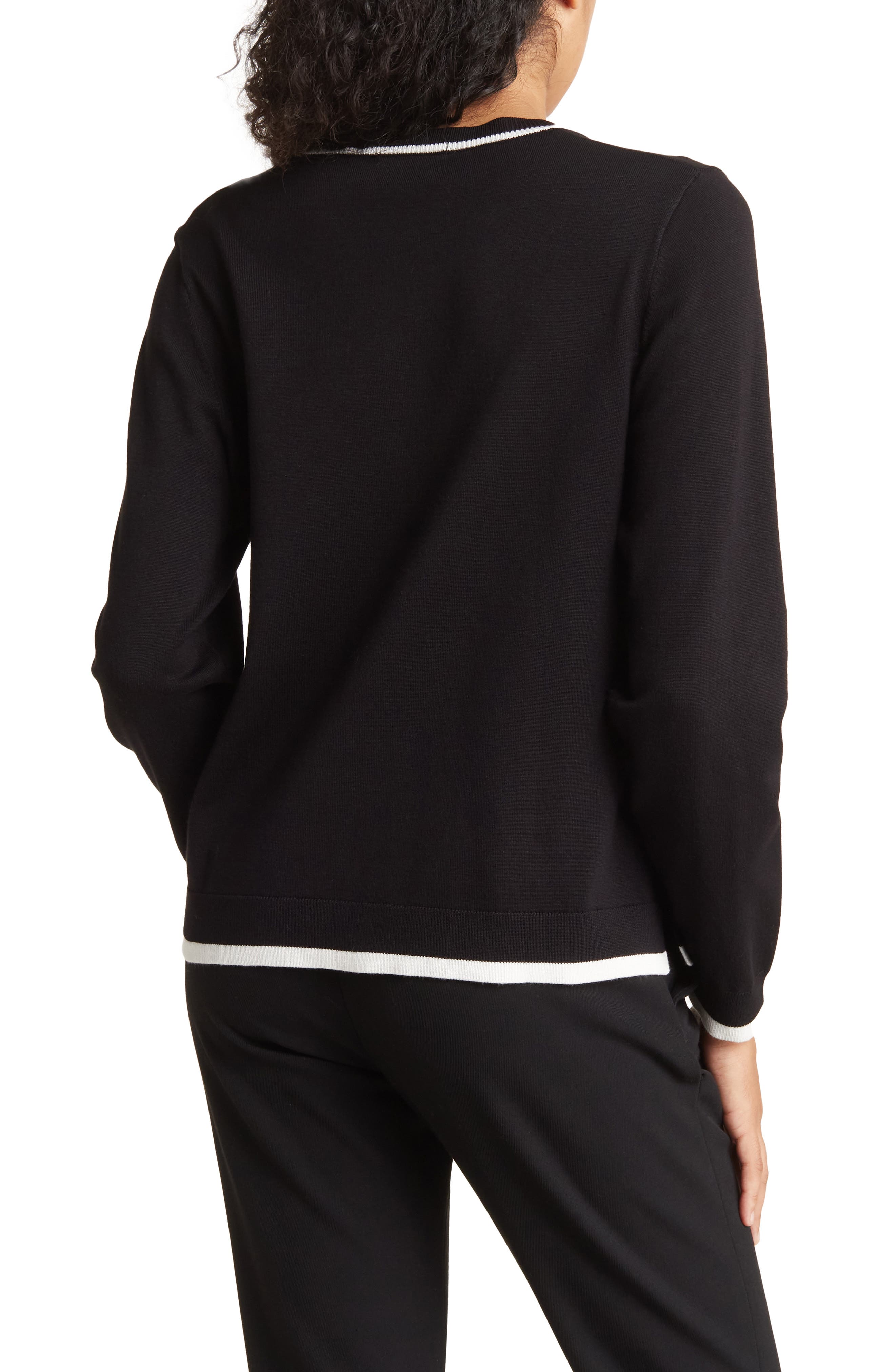 Adrianna Papell Tipped Cardigan Sweater | Nordstromrack