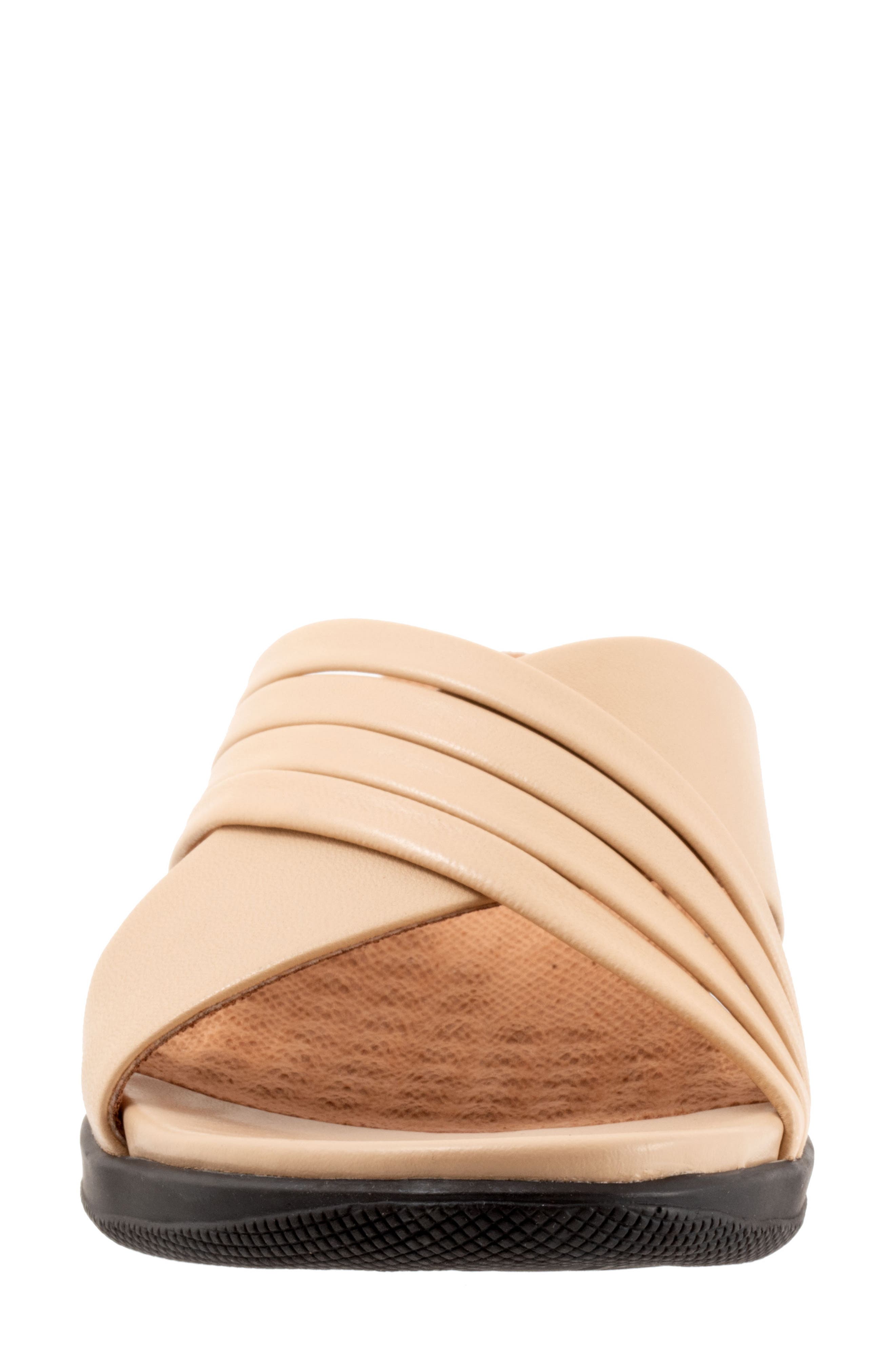 SoftWalk® Tillman 5.0 Leather Cross Strap Slide Sandal (Women) | Nordstrom