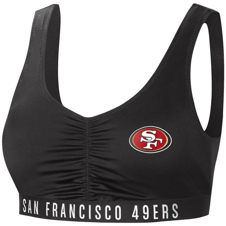 G-iii 4her By Carl Banks Black San Francisco 49ers All-star Bikini Top ...
