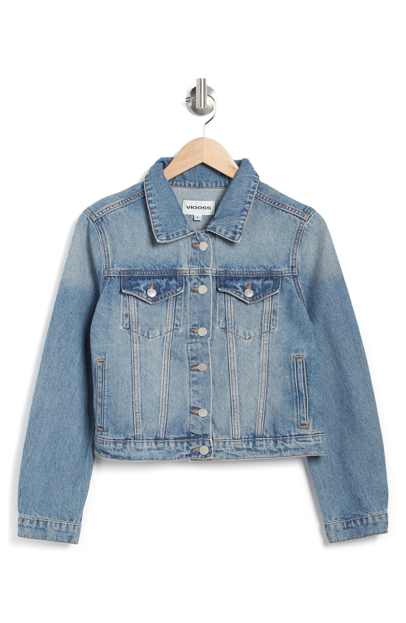 Vigoss Light Wash Denim Trucker Jacket | Nordstromrack