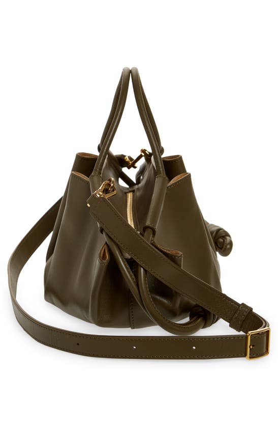 Loewe Paseo Xl Leather Top-handle Bag In Dark Khaki Green | ModeSens