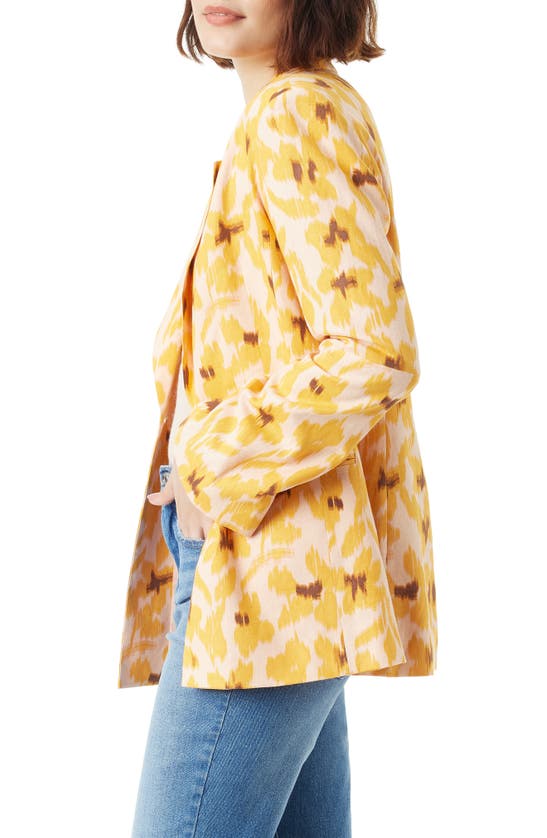 Sam Edelman Sire Floral Linen Blend Blazer In Bellini | ModeSens