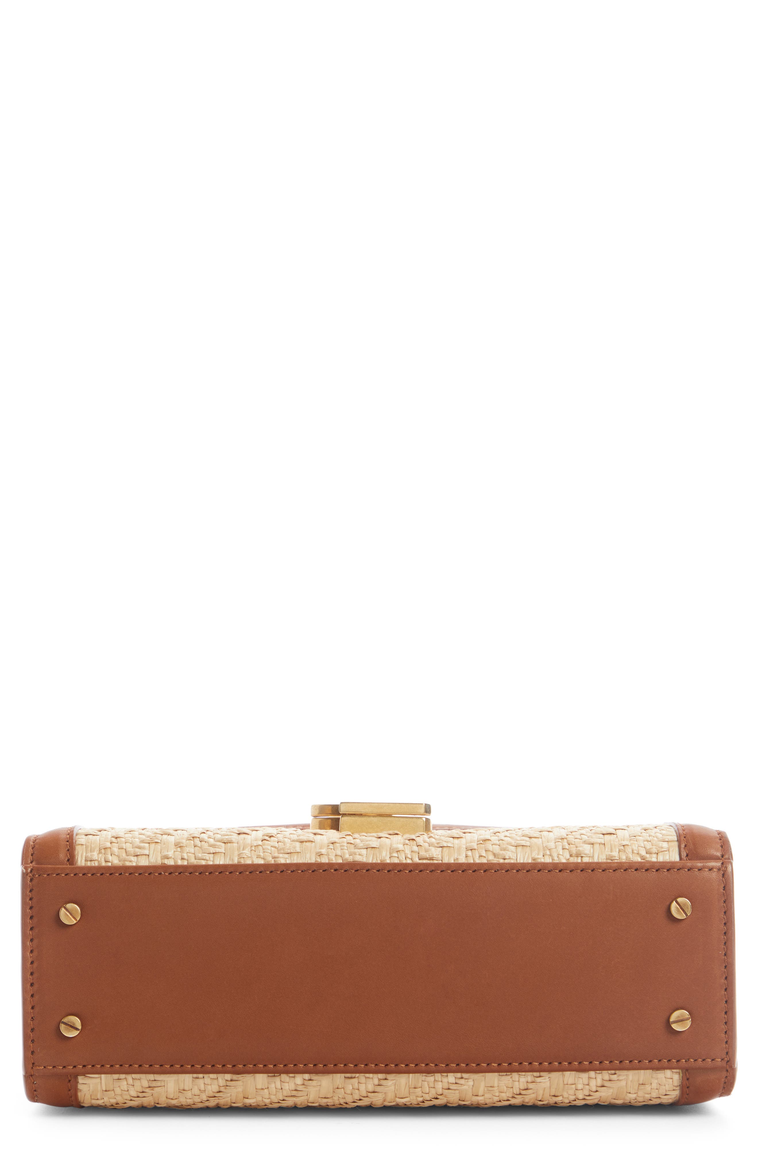Saint Laurent Mini Cassandra Raffia Top Handle Bag | Nordstrom