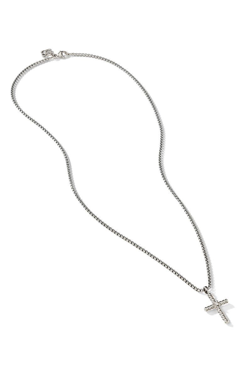 David Yurman Cable Classics Cross with Diamond on Chain | Nordstrom