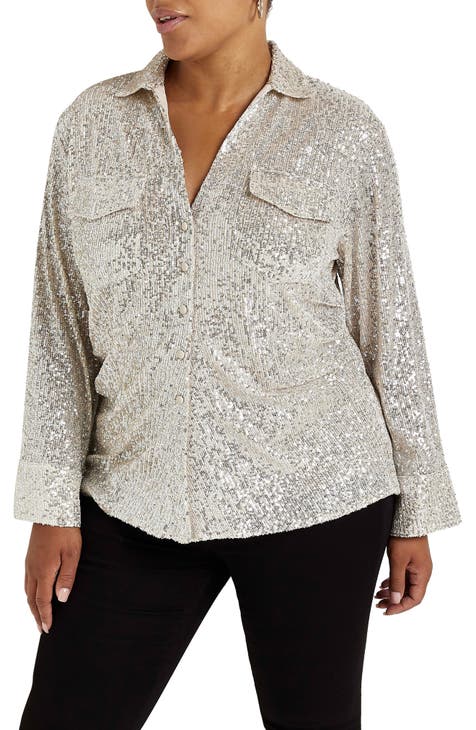 Sequin Plus-Size Tops for Women | Nordstrom
