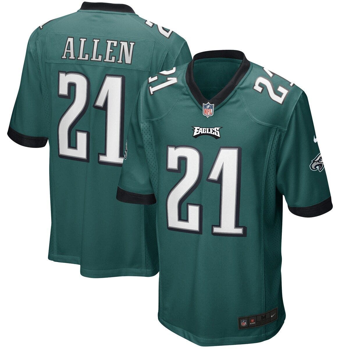 Nike Men's Nike Eric Allen Midnight Green Philadelphia Eagles Game ...