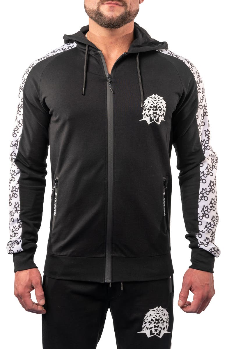 Maceoo Monogram Stretch Cotton Logo Hoodie | Nordstromrack