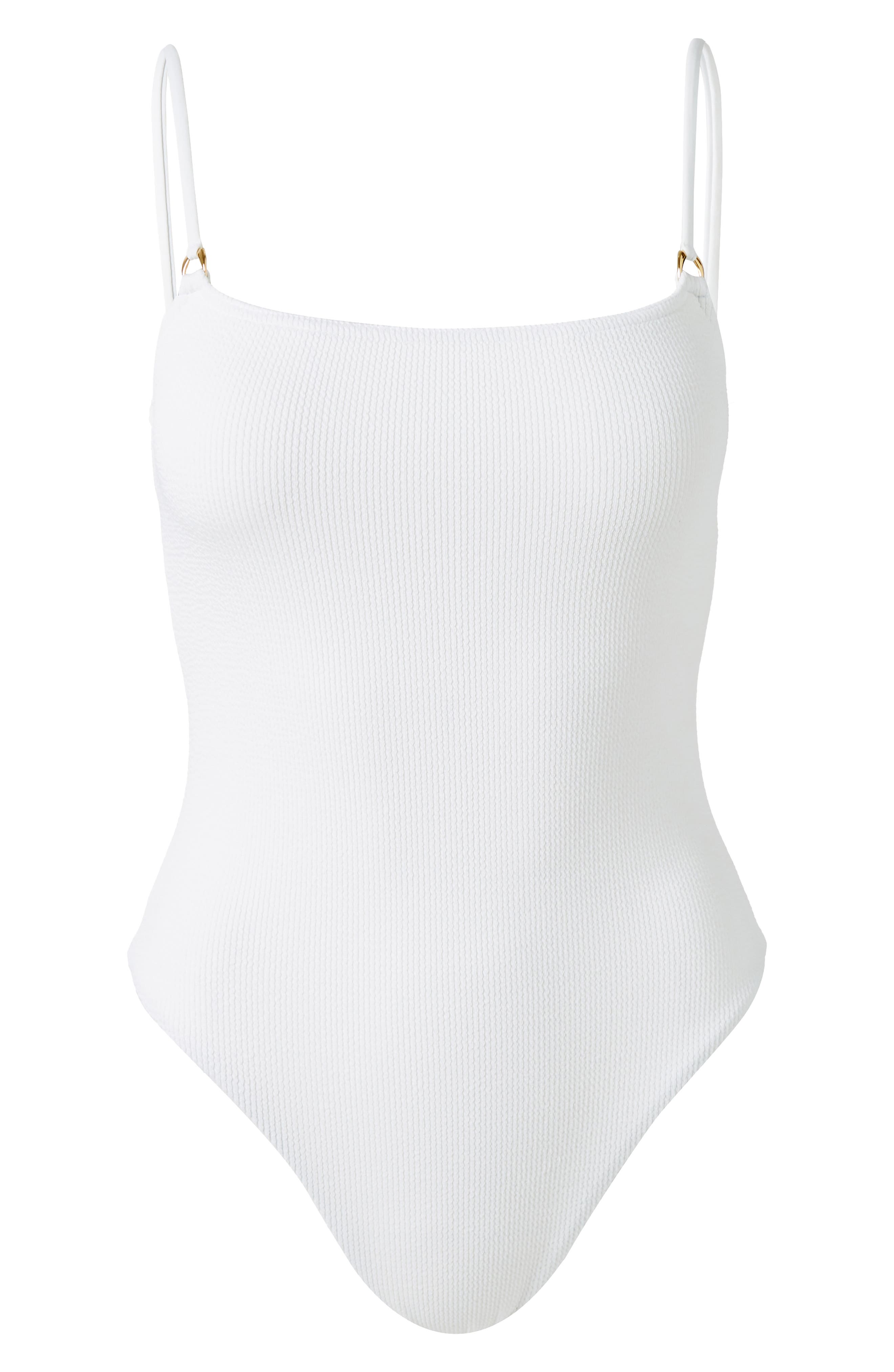 Melissa Odabash Palma One-Piece Swimsuit in Orange Ridges | Smart Closet