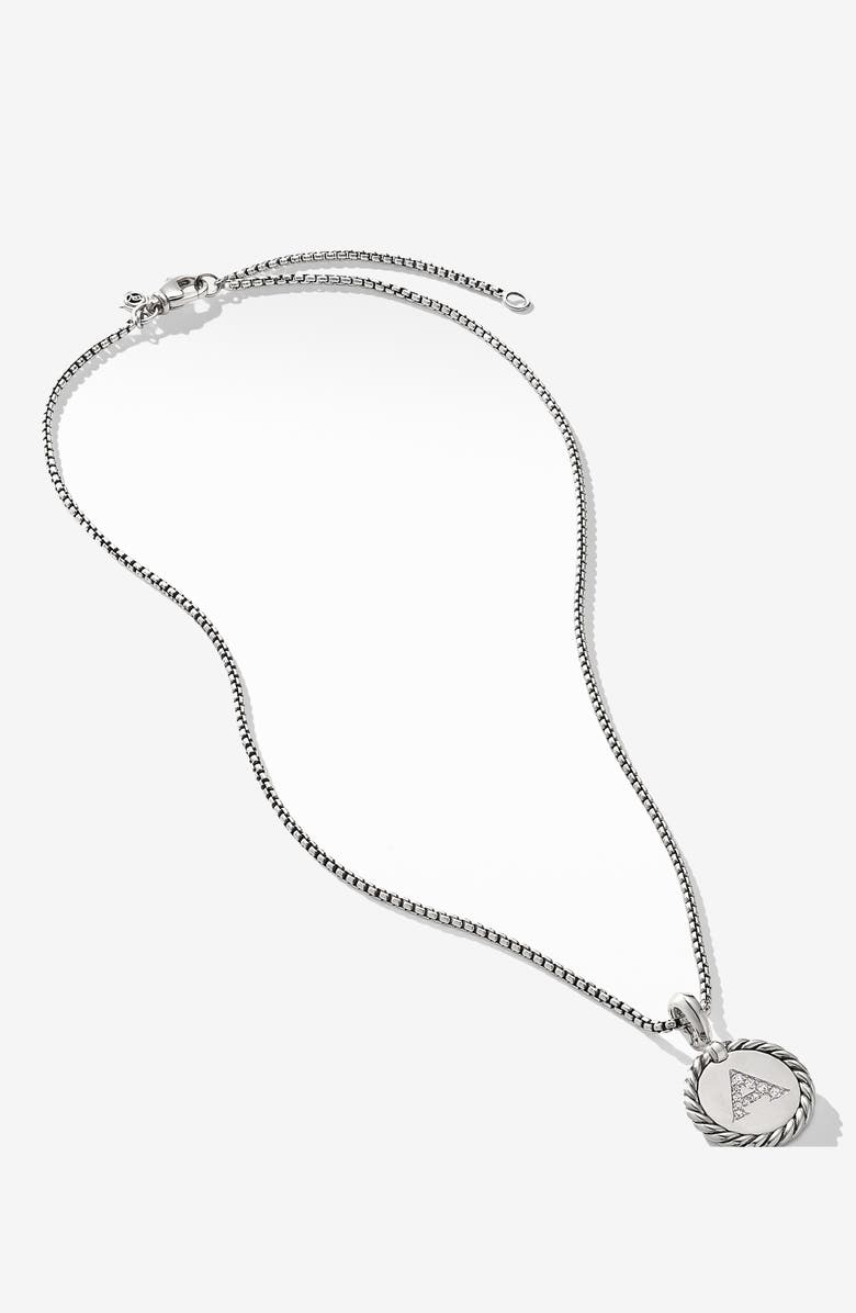 David Yurman Initial Charm Necklace with Diamonds | Nordstrom