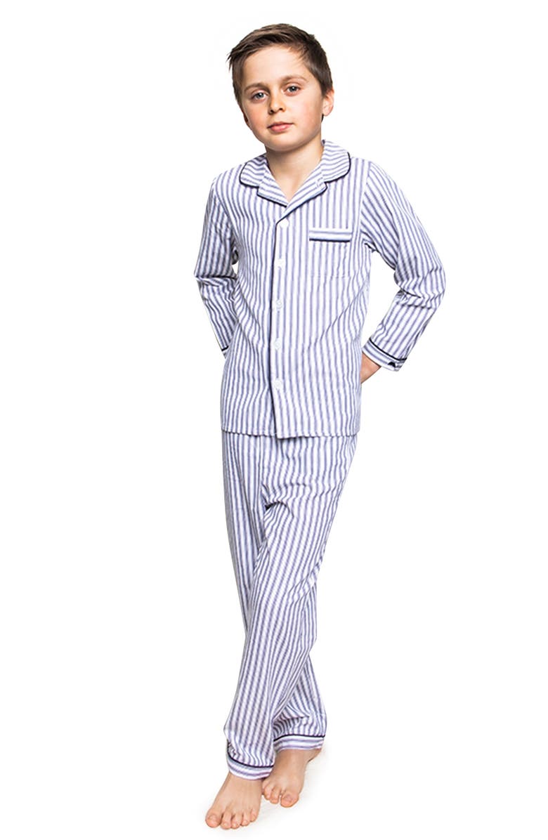 Petite Plume Kids' Ticking Stripe Pajamas | Nordstrom