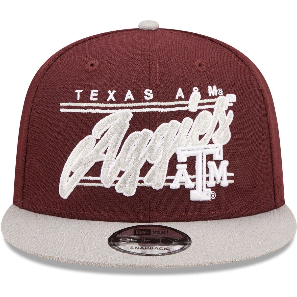New Era Men's New Era Maroon Texas A&M Aggies Team Script 9FIFTY ...