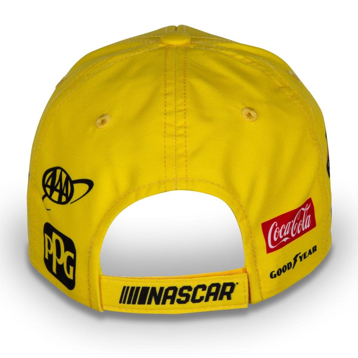 TEAM PENSKE Men's Team Penske Yellow Joey Logano Uniform Adjustable Hat ...