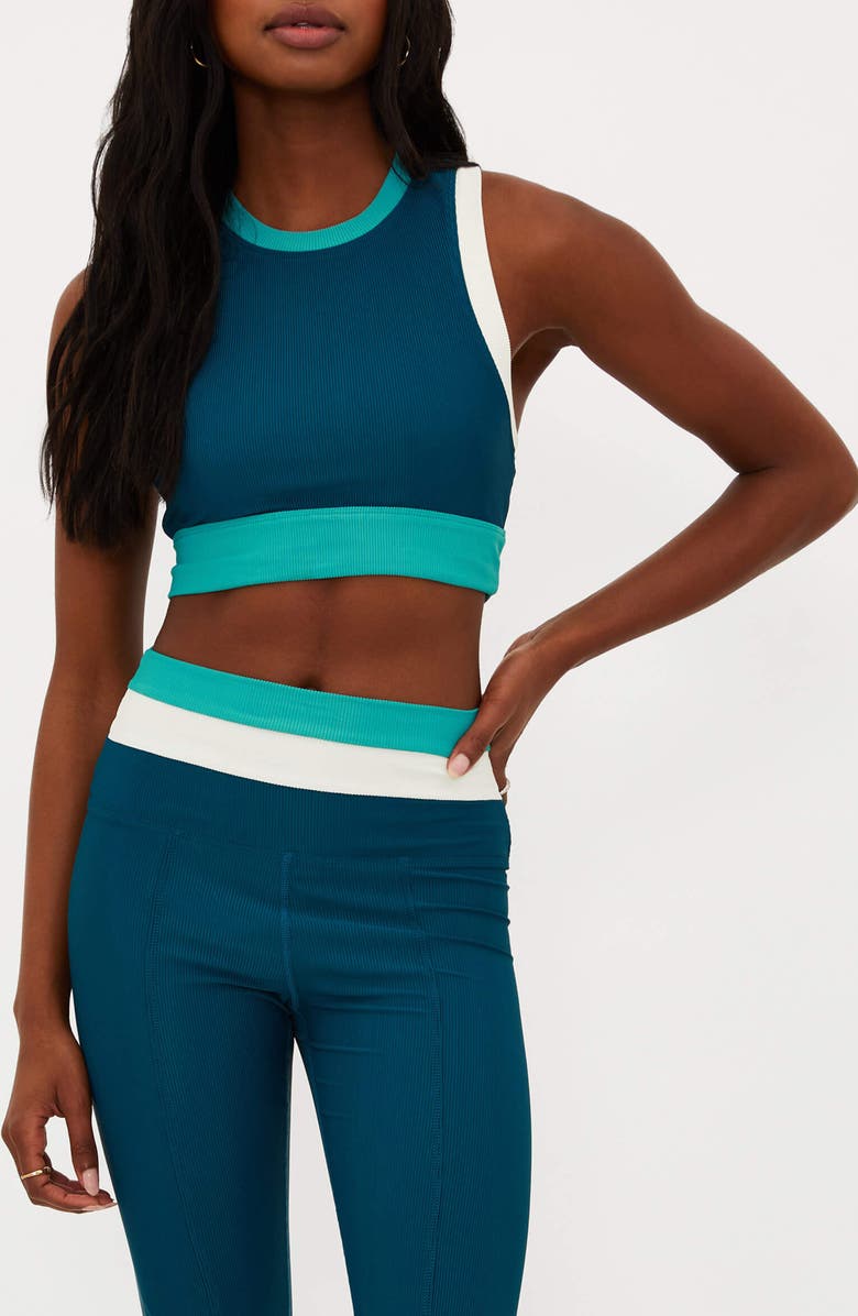 Beach Riot Gwen Rib Colorblock Sports Bra | Nordstrom