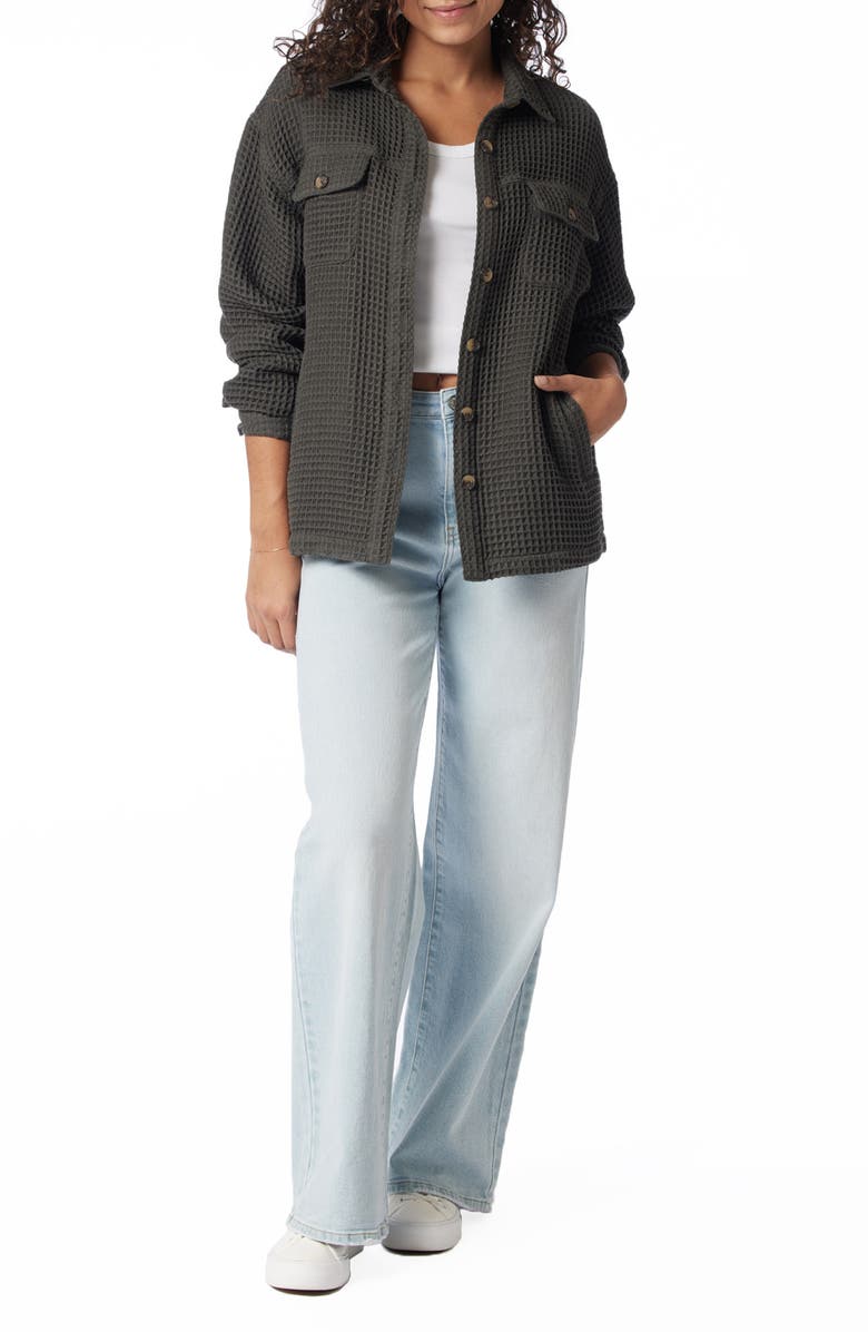 SUPPLIES BY UNION BAY Milla Waffle Knit Shacket | Nordstromrack