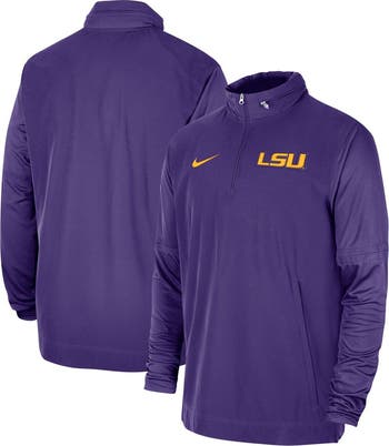 Nike Men's Nike Purple LSU Tigers 2023 Coach Half-Zip Hooded Jacket ...
