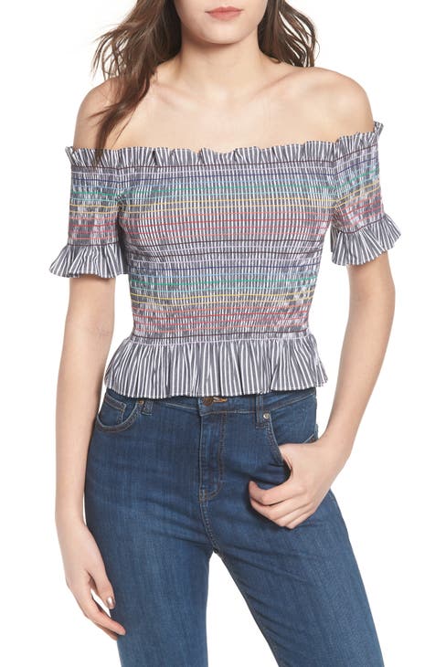 Women's Black Off the Shoulder Tops | Nordstrom