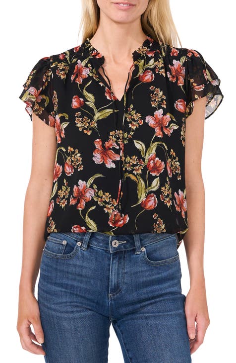 Women's Split Neck Blouses | Nordstrom
