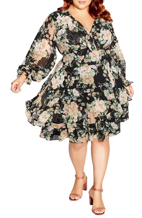 A-Line Plus Size Floral Dresses | Nordstrom