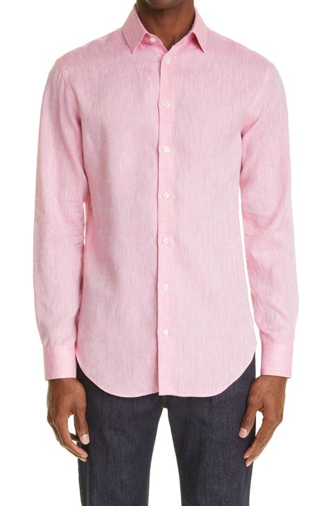 Pink Designer Shirts for Men: Oxford, Sport & Chambray | Nordstrom