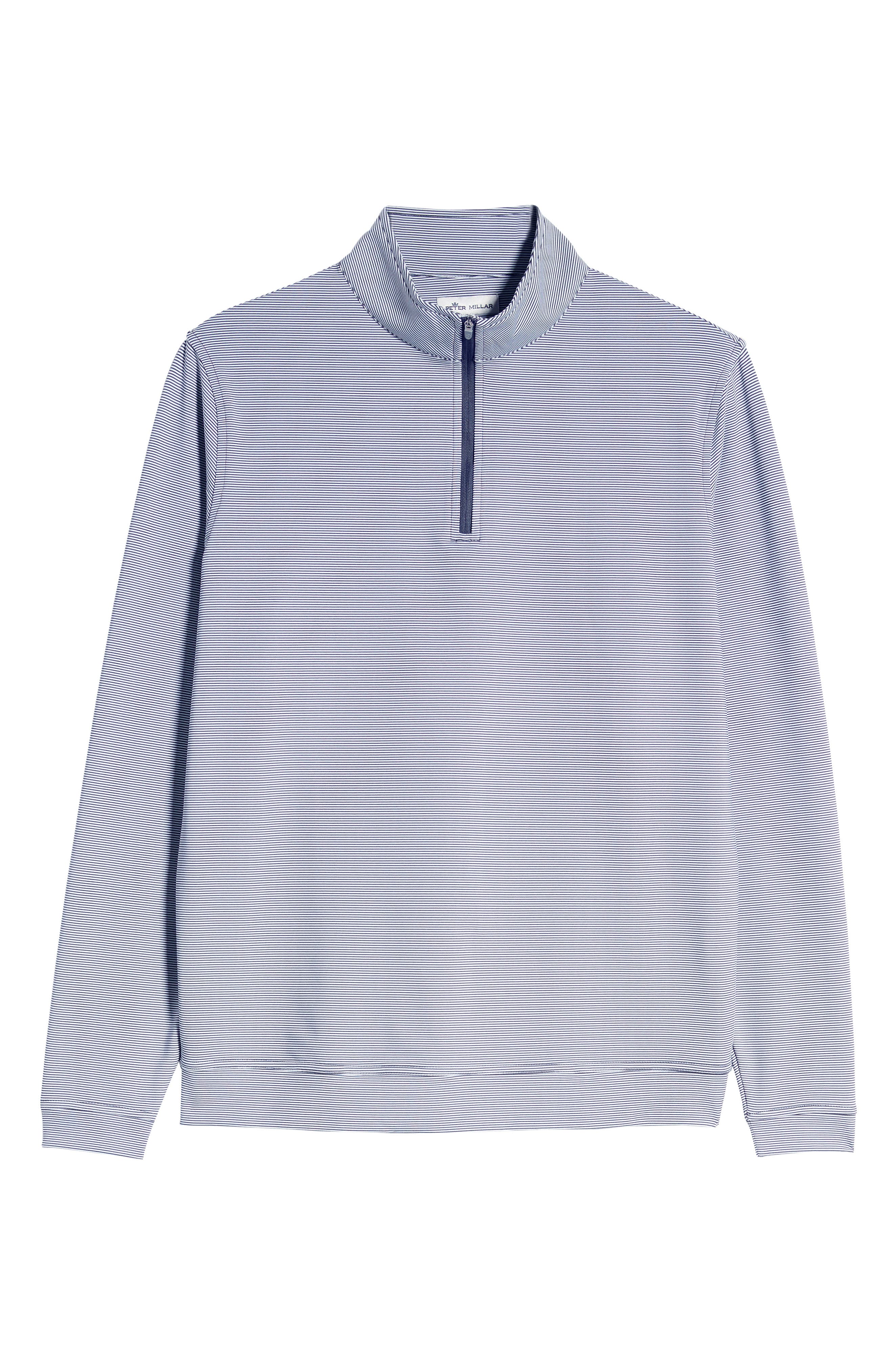 Peter Millar Perth Stripe Quarter Zip Performance Pullover | Nordstrom