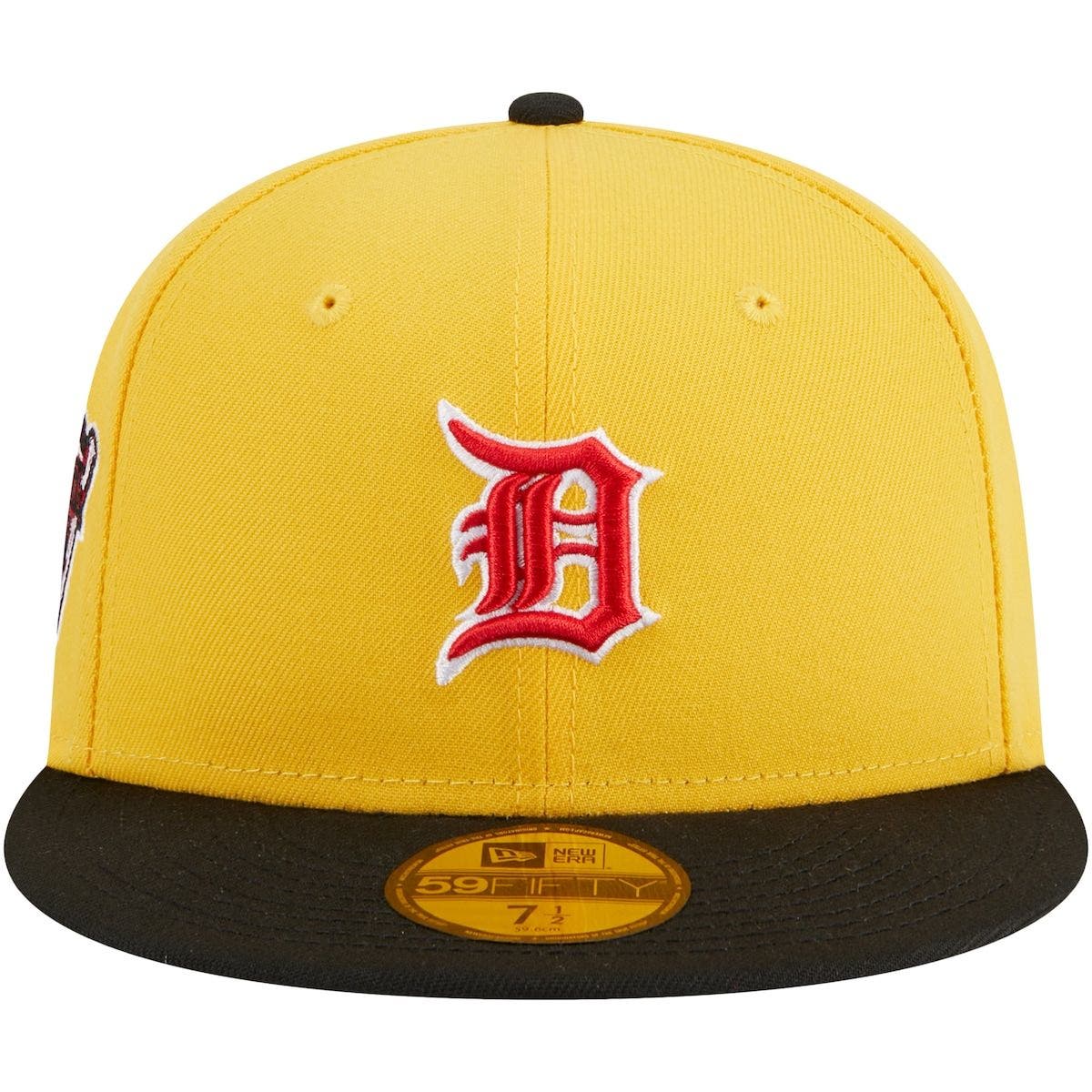 New Era Men's New Era Yellow/Black Detroit Tigers Grilled 59FIFTY ...