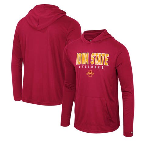 Men's Colosseum Cardinal Iowa State Cyclones Team Color Rival Hoodie ...