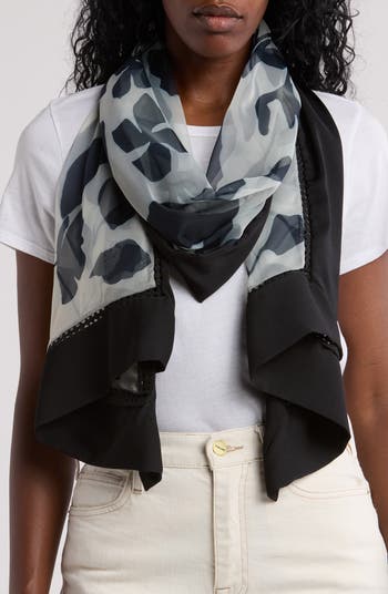 BCBG Floral Collage Wrap Scarf | Nordstromrack