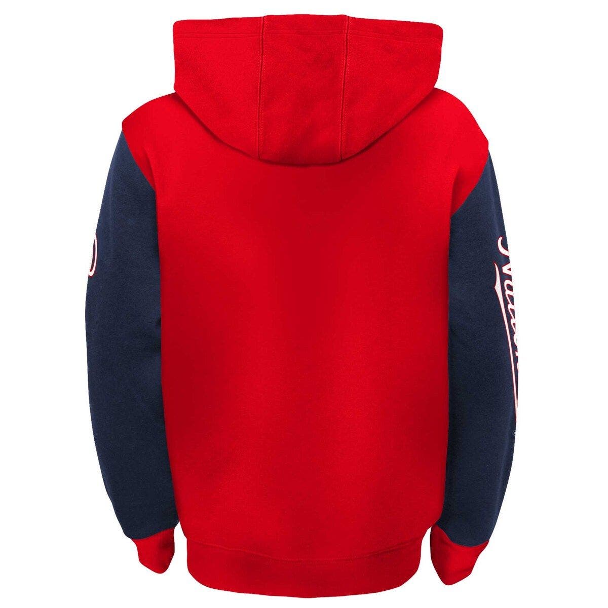 Outerstuff Youth Red Washington Nationals Poster Board Full-Zip Hoodie ...