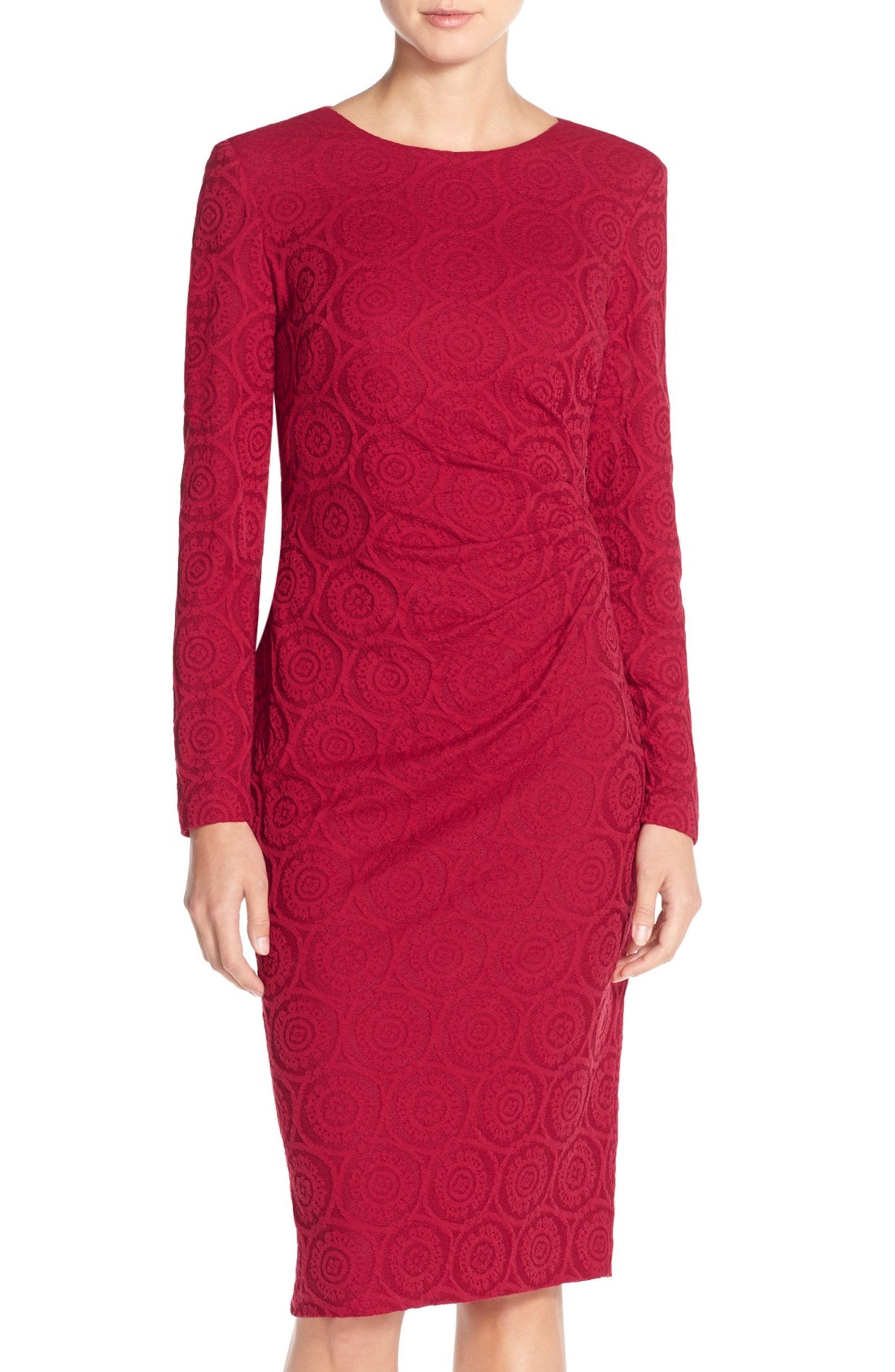 Maggy London Jacquard Knit Midi Dress Nordstrom