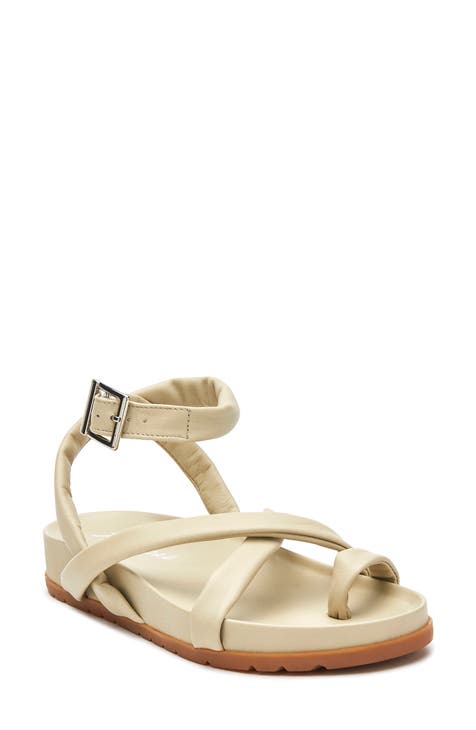 Women's Ivory Flat Sandals | Nordstrom