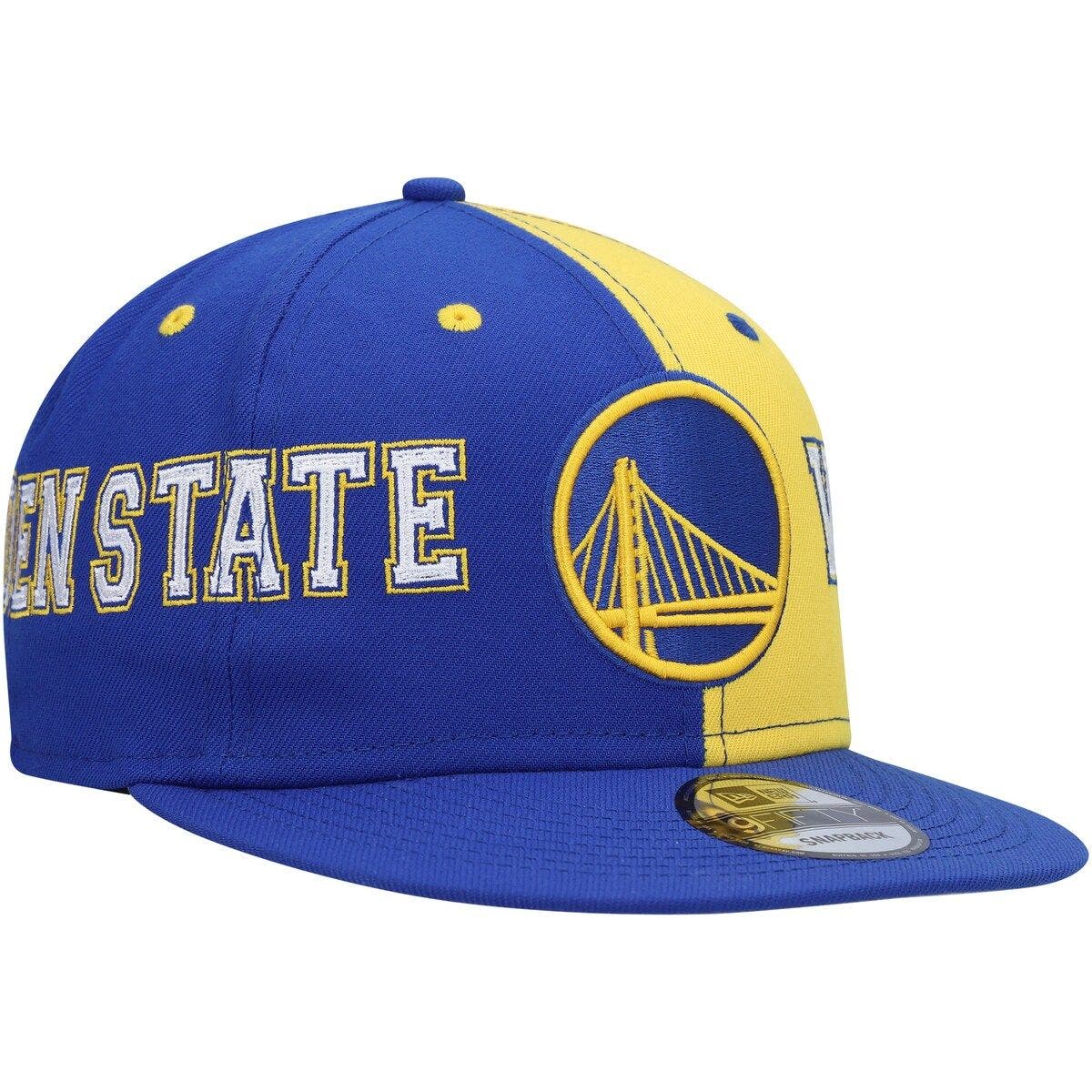 New Era Men's New Era Royal/Gold Golden State Warriors Team Split ...