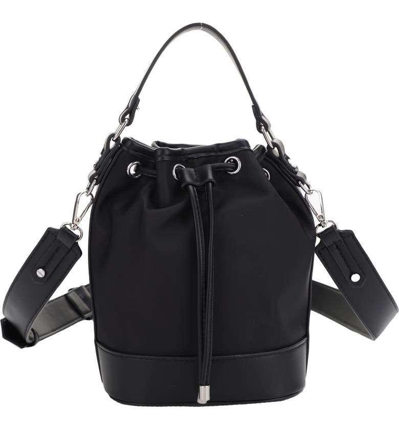Mali Lili Ella Nylon And Vegan Leather Bucket Bag Nordstrom
