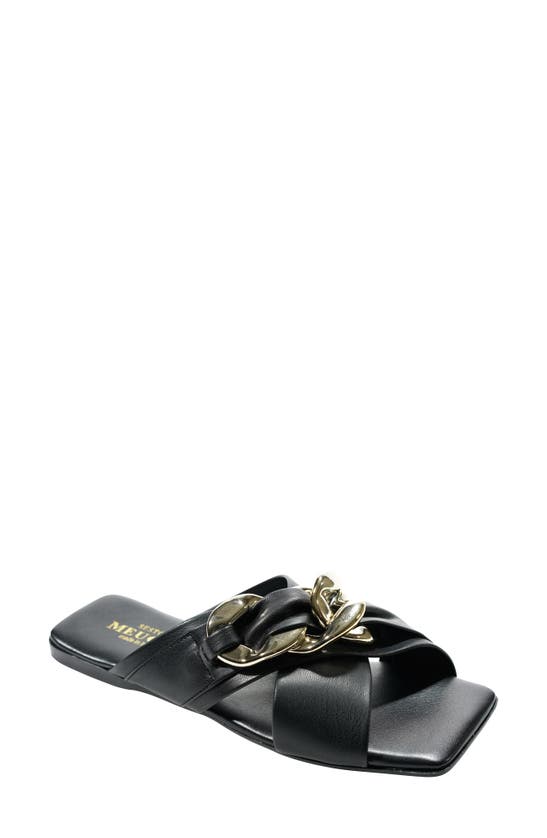 Sesto Meucci Valeda Slide Sandal In Black Supersaudi | ModeSens