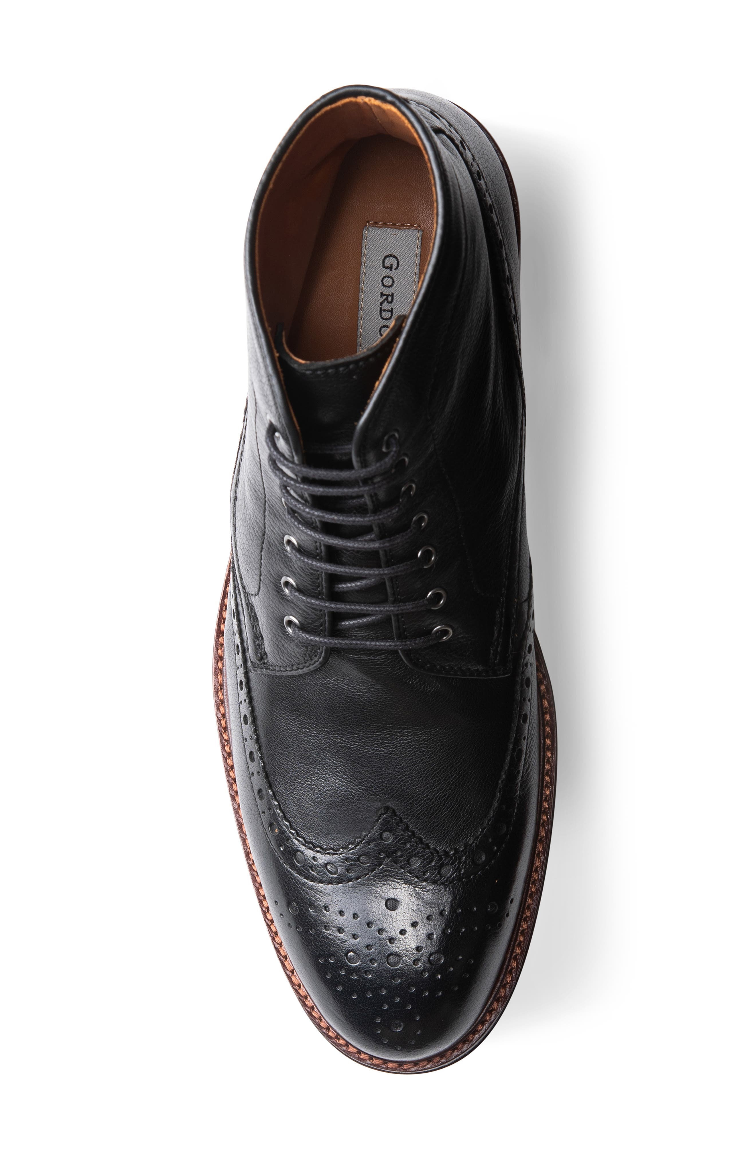 Gordon Rush Sutherland Wingtip Boot in Cognac | Smart Closet