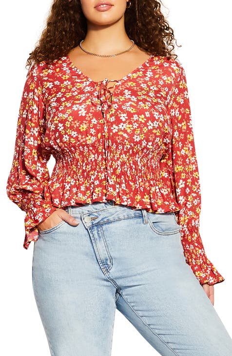Red Plus-Size Tops for Women | Nordstrom