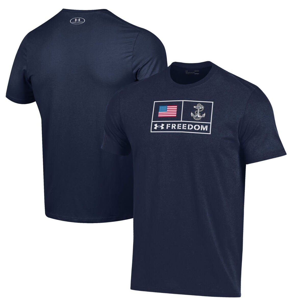 Under Armour Men's Under Armour Navy Navy Midshipmen Freedom ...