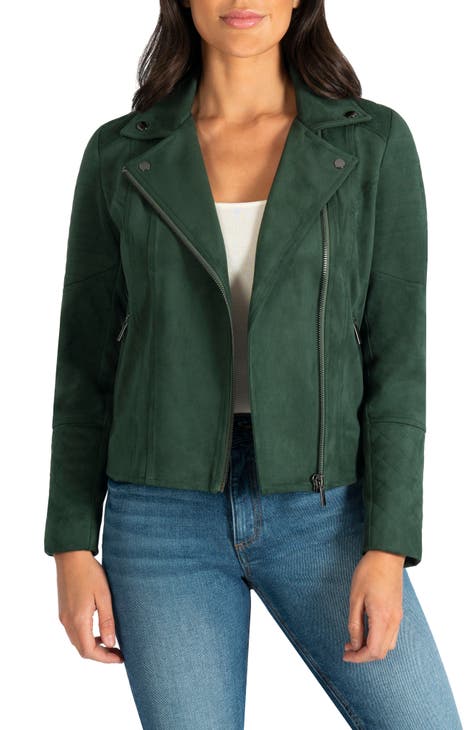 Women's Green Leather & Faux Leather Jackets | Nordstrom