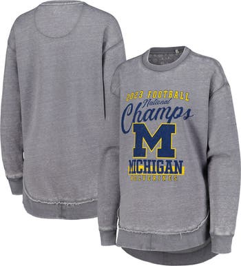 PRESSBOX Women's Pressbox Gray Michigan Wolverines College Football ...