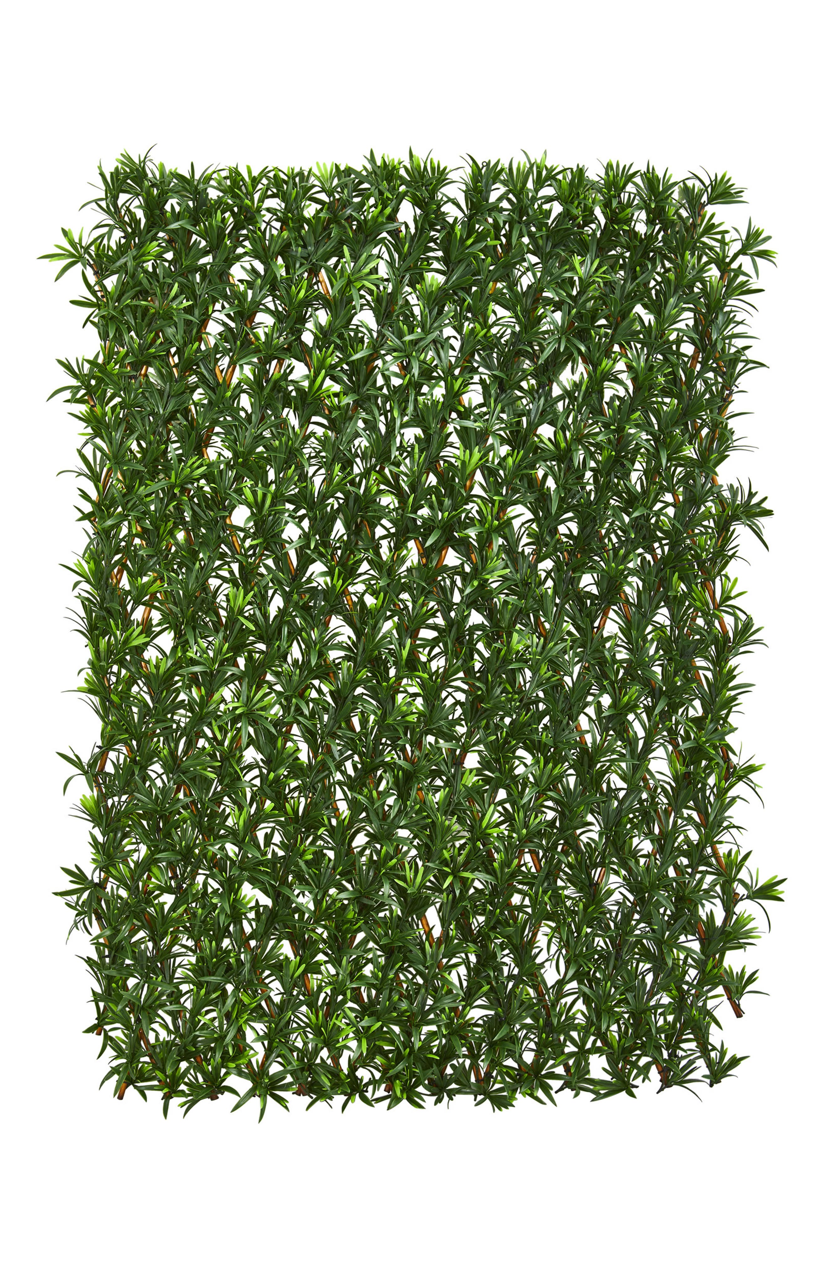 NEARLY NATURAL Expandable Podocarpus Fence UV Resistant Artificial ...