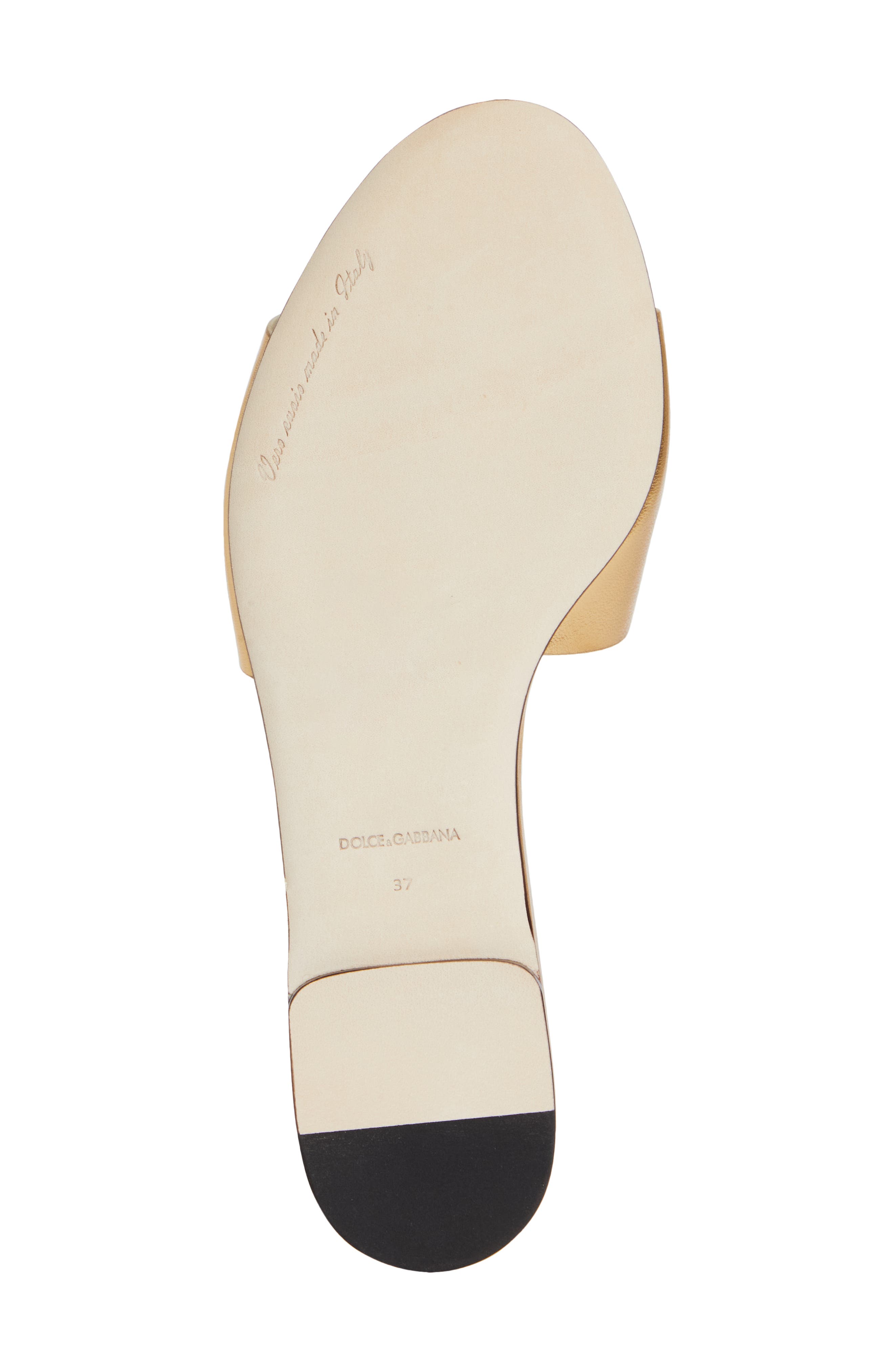 Dolce&Gabbana Bianca Interlock Slide Sandal (Women) | Nordstrom